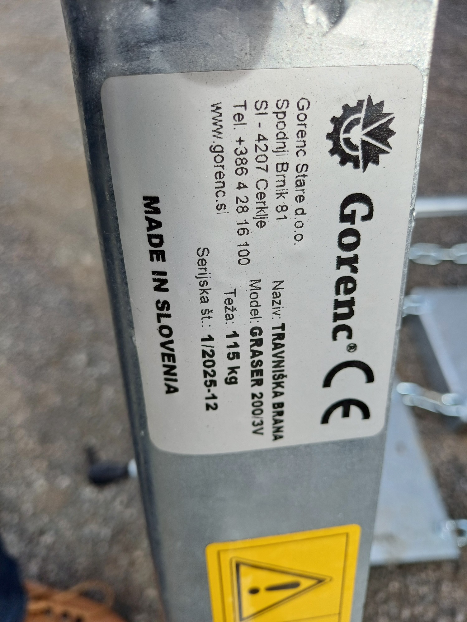 Graser Gorenc 200 M/3R - Landtechnik Hohenwarter - Qualität schafft ...